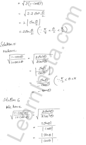 RD Sharma Class 11 Solutions Chapter 9 Trigonometric Ratios of Multiple and Submultiple Angles ...