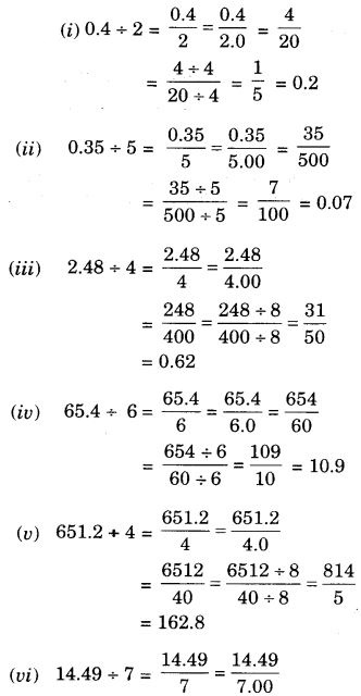 NCERT Solutions For Class 7 Maths Chapter 2 Fractions And Decimals Ex 2 