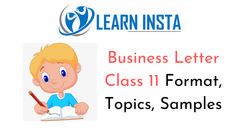 Business Letter Class 11 Format Topics Samples NCERT MCQ