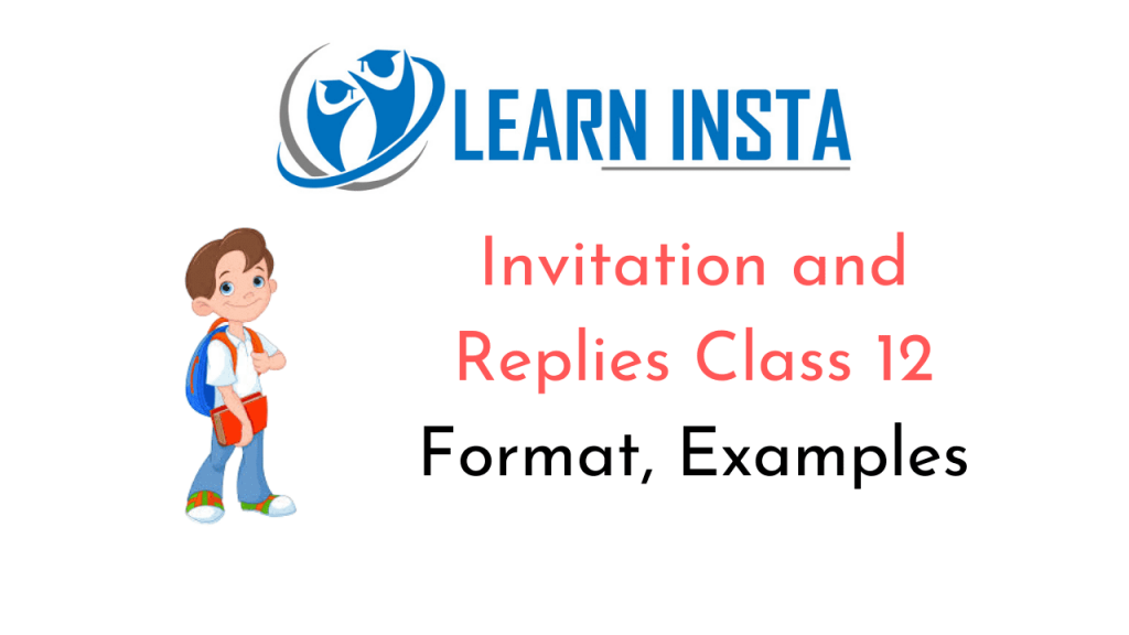 Invitation and Replies Class 12 Format, Examples – NCERT MCQ