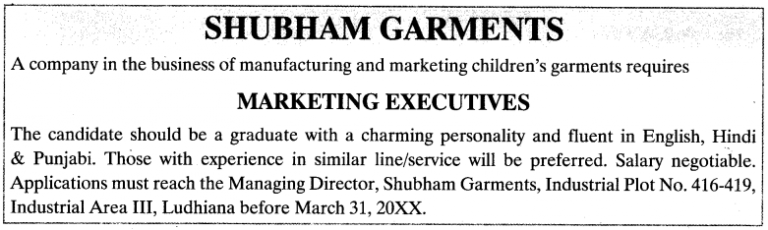 Letter for job Application Class 11 Format, Examples, Samples, Topics ...