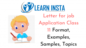 Letter for job Application Class 11 Format, Examples, Samples, Topics ...