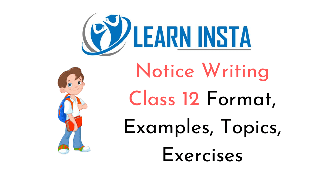 Online Education For Notice Writing Class 12 Format Examples Topics 