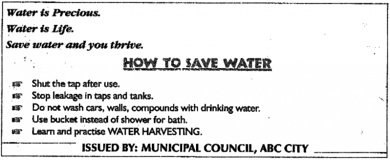 Online Education for Poster Writing Class 11 Format, Examples, Samples ...