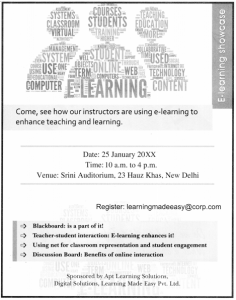 Online Education for Poster Writing Class 12 Format, Examples, Samples ...