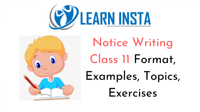 Online Education for Notice Writing Class 11 Format, Examples, Topics ...