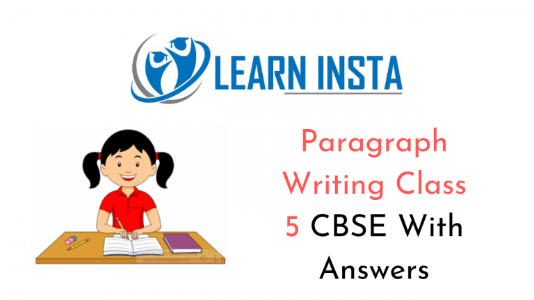 Paragraph Writing Topics for Class 5 CBSE Format, Samples, Examples ...