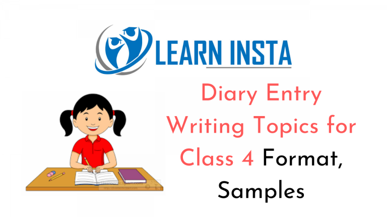 Diary Entry for Class 4 CBSE Format, Topics, Examples, Samples – NCERT MCQ
