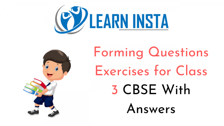 Forming Questions Worksheet Exercises for Class 3 CBSE with Answers ...
