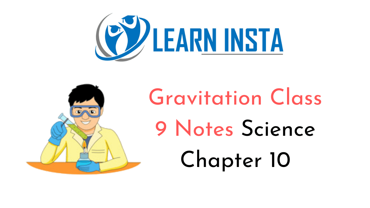 Gravitation Class 9 Notes Science Chapter 10 NCERT MCQ