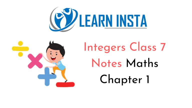 Integers Class 7 Notes Maths Chapter 1 – NCERT MCQ