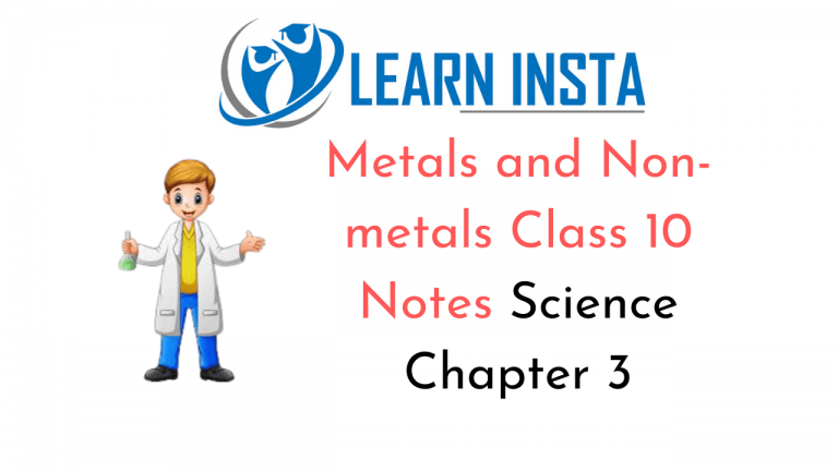Metals and Non-metals Class 10 Notes Science Chapter 3 – NCERT MCQ