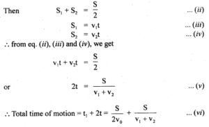 Motion in a Straight Line Class 11 Important Extra Questions Physics ...
