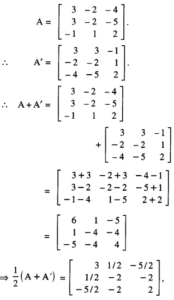Matrices Class 12 Important Extra Questions Maths Chapter 3 – NCERT MCQ