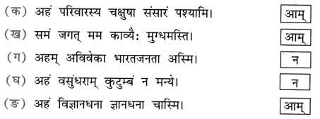 NCERT Solutions for Class 8 Sanskrit Chapter 7 भारतजनताऽहम् – NCERT MCQ