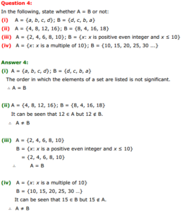 NCERT Solutions for Class 11 Maths Chapter 1 Sets Ex 1.2 – NCERT MCQ