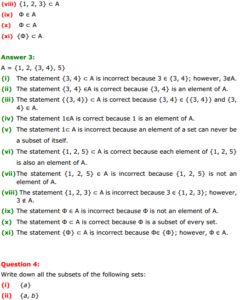 NCERT Solutions for Class 11 Maths Chapter 1 Sets Ex 1.3 – NCERT MCQ
