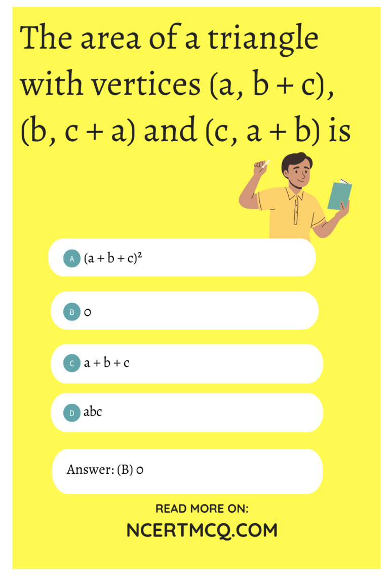 MCQ Questions for Class 10 Maths Chapter 7 Coordinate Geometry with ...