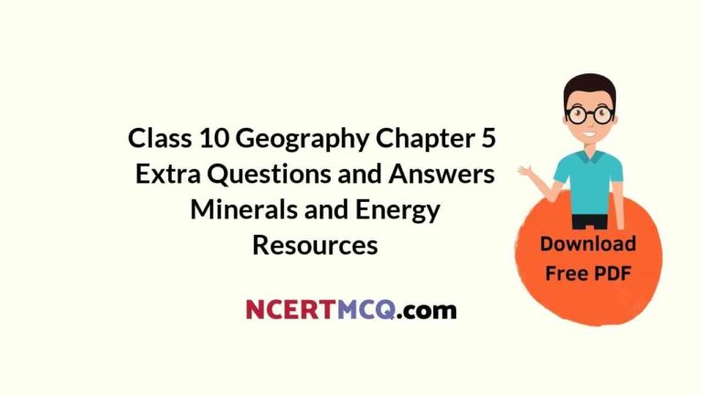 Class 10 Geography Chapter 5 Extra Questions and Answers Minerals and ...