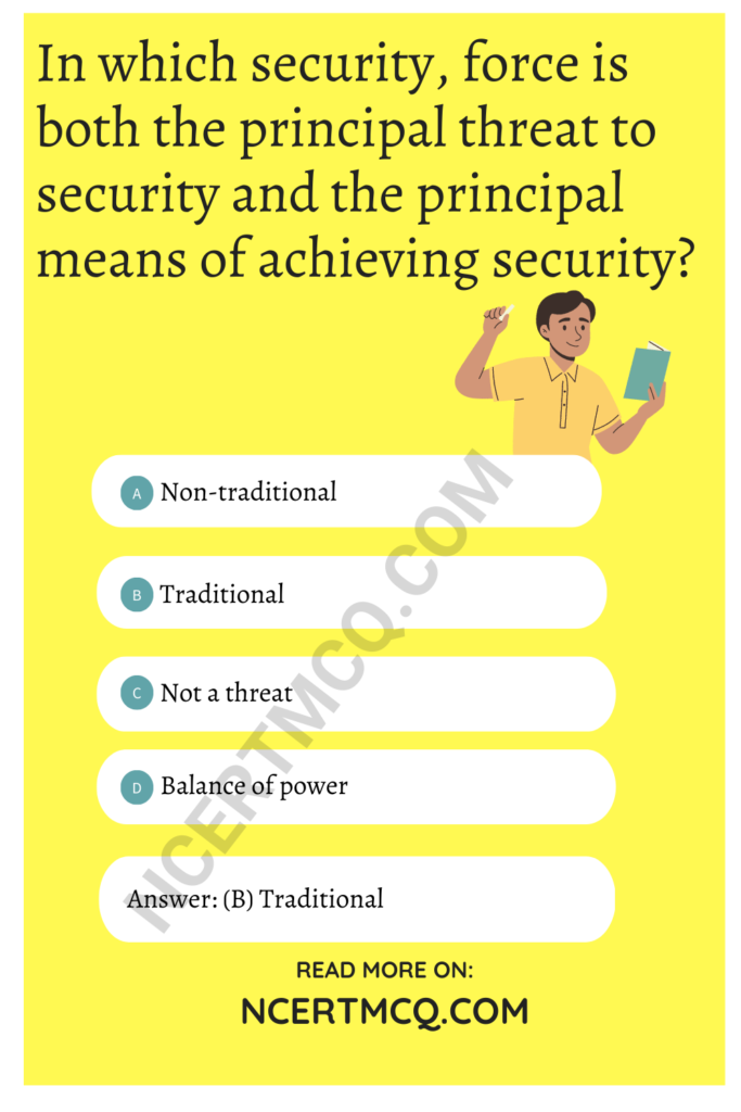 Security in the Contemporary World Class 12 MCQ Online Test With ...