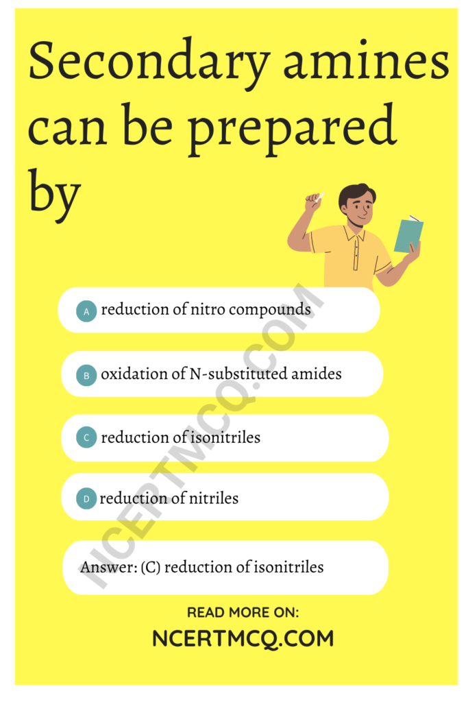 Amines Class 12 MCQ Online Test With Answers Questions – NCERT MCQ