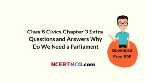 Class 8 Civics Chapter 3 Extra Questions and Answers Why Do We Need a Parliament – NCERT MCQ