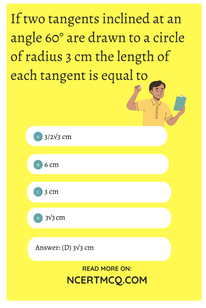MCQ Questions for Class 10 Maths Chapter 10 Circles with Answers ...