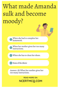Amanda Class 10 MCQ Questions with Answers English Poem 6 – NCERT MCQ