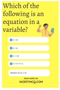 MCQ Questions for Class 6 Maths Chapter 11 Algebra with Answers – NCERT MCQ